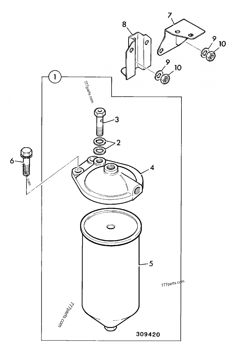 FILTER, FUEL - AGRICULTURAL JCB JS460-T2 (CRAWLER EXCAVATOR JP, 9802/ ...