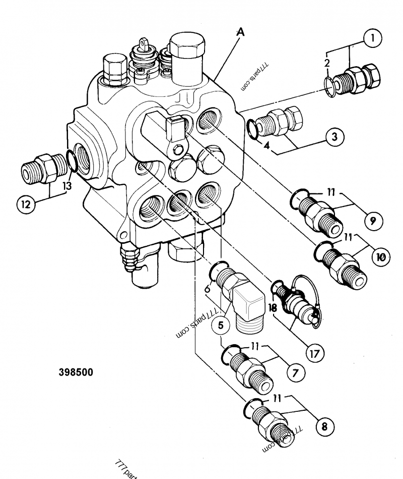 VALVE-LOADER 2 SPOOL, FLOAT, GEAR PUMP - CONSTRUCTION JCB 3CXS-PC ...