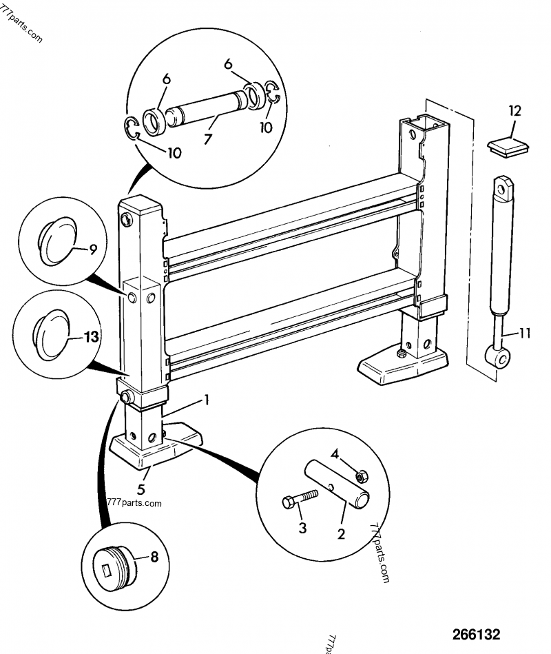 STABILISER, SIDESHIFT, JCB 3C - CONSTRUCTION JCB 3CX-T (REGULAR BACKHOE ...