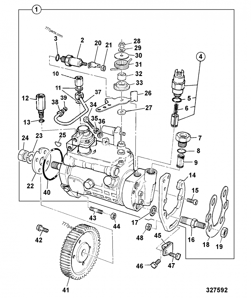 PUMP, FUEL INJECTION, AK BUILD 100BHP - AGRICULTURAL JCB 4CN-4T PC ...