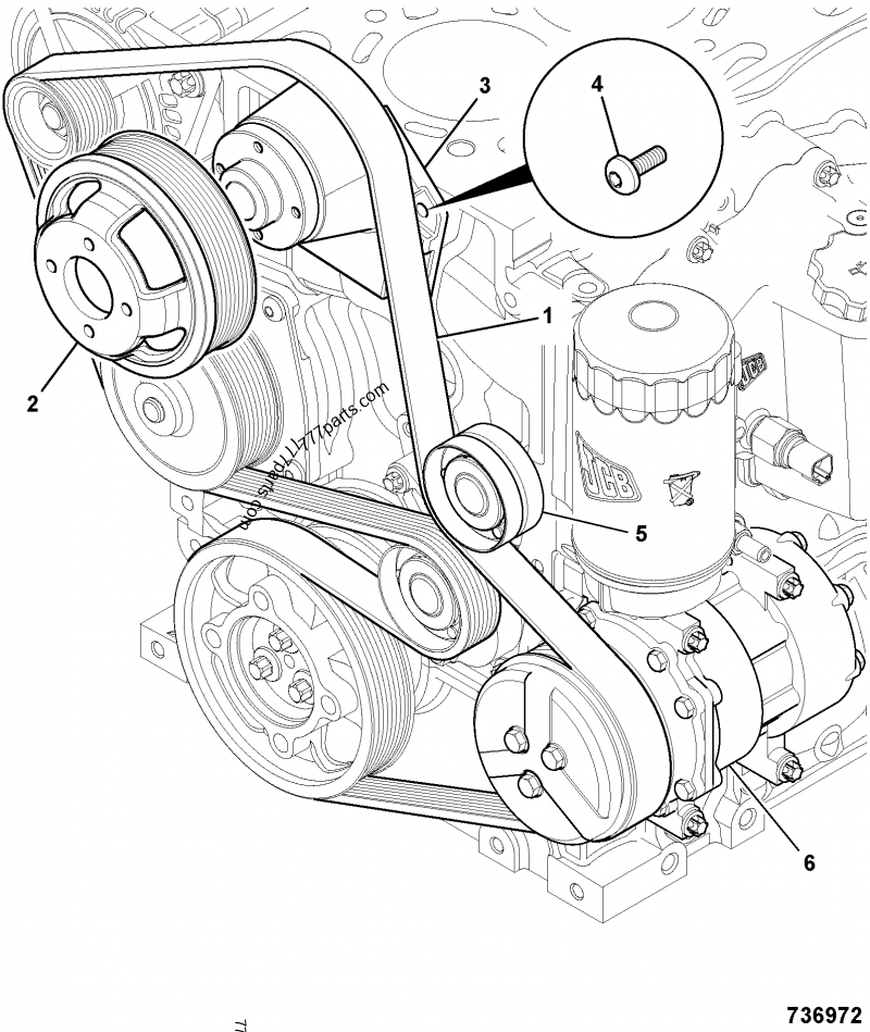 FRONT END DRIVE, STANDARD T3 92BHP, VISCOUS DRIVE 20"FAN, 1.16, AWS, QT ...