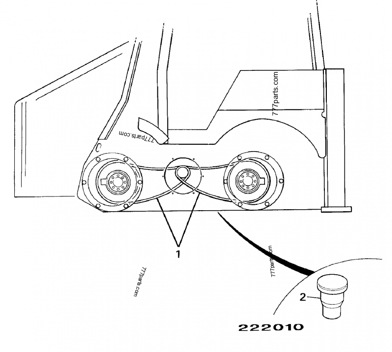 CHAIN, DRIVE - CONSTRUCTION JCB 1CX (BACKHOE LOADER, 9802/6210, M751000 ...