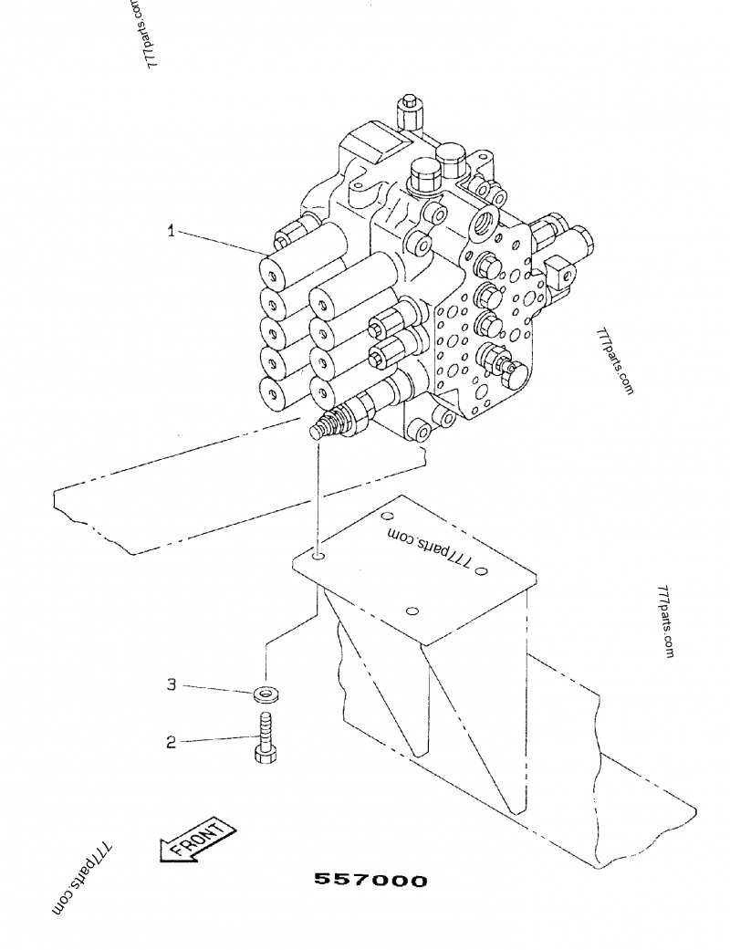 VALVE, ASSEMBLY, & MOUNTING - CONSTRUCTION JCB JS200 (CRAWLER EXCAVATOR ...