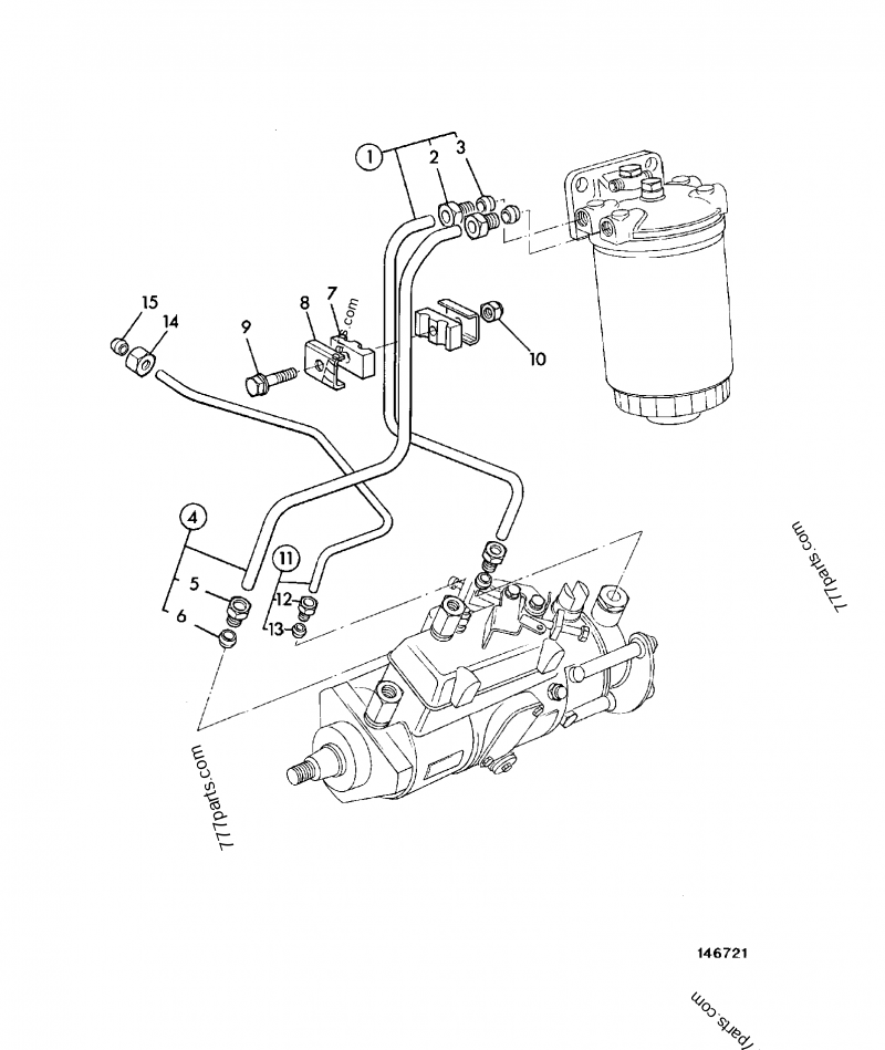 FUEL PIPES, INJECTION PUMP, AA BUILD - CONSTRUCTION JCB 409TM ...