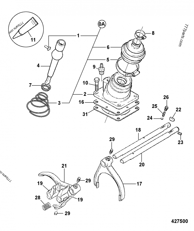 TRANSMISSION, JCB SYNCRO SHUTTLE, GEAR CHANGE 460/20580 - ITL JCB PS740 ...