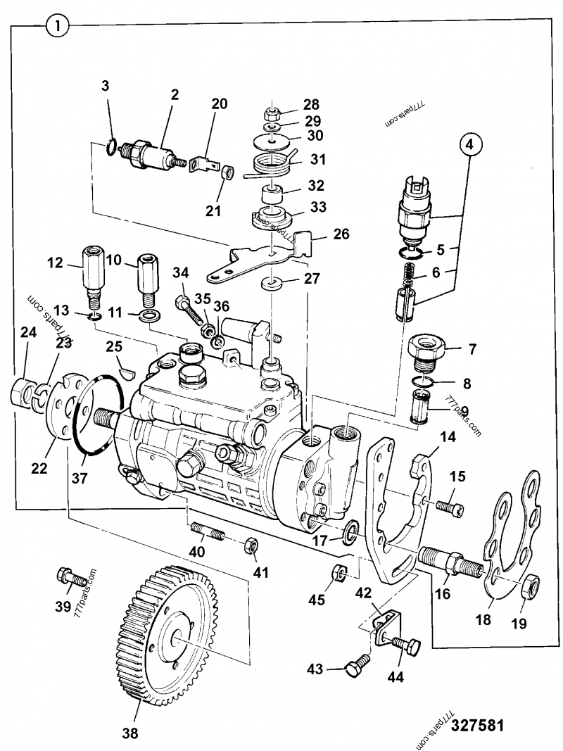 PUMP, FUEL INJECTION, AR BUILD - CONSTRUCTION JCB 506C-HL (LOADALL 508C ...
