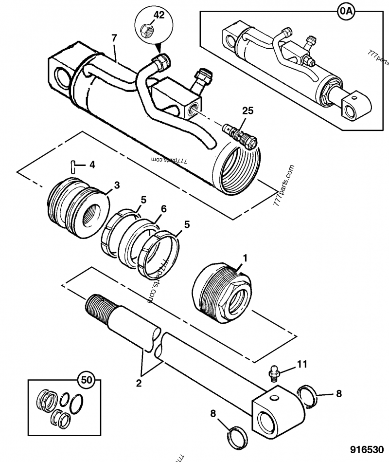 RAM,TILT - CONSTRUCTION JCB 526-56 (LOADALL 526-60 (TIER 3 ENGINE ...