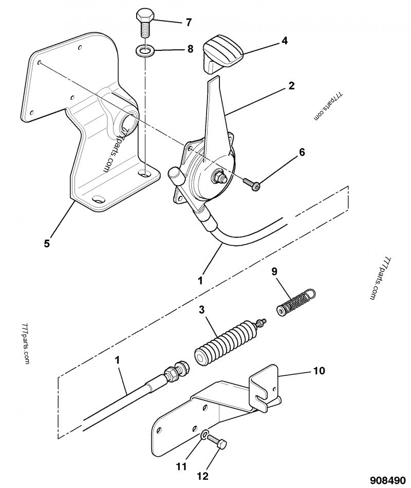 CONTROL,THROTTLE - CONSTRUCTION JCB 8056 (MIDI EXCAVATOR (CHINA), 9802/ ...