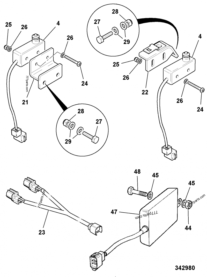SWITCHES, BRAKE LIGHT - CONSTRUCTION JCB ROBOT-170HF (JCB ROBOT LOADER ...