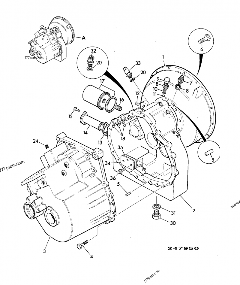 TRANSMISSION, PS720, 2WD, 460/36200 - CONSTRUCTION JCB SS720 ...