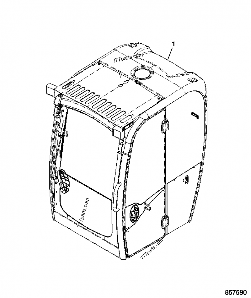 CAB, ABI ASSEMBLY - AGRICULTURAL JCB 8030ZTS (PARTS CATALOGUE, 8025/30 ...