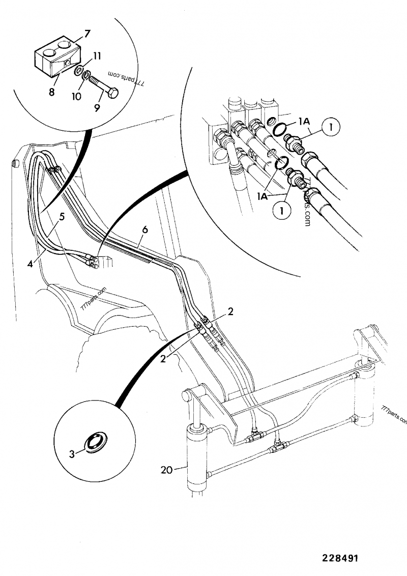 CIRCUIT, AUXILIARY - CONSTRUCTION JCB ROBOT-1105LE (JCB ROBOT LOADER ...