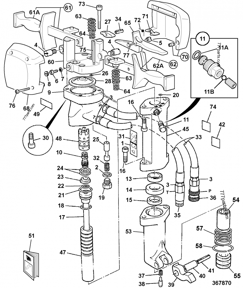 BREAKER, HM25, 1-1/4" SHANK, 929/92400J - JCB INDIA JCB HM25 (HAMMERS ...