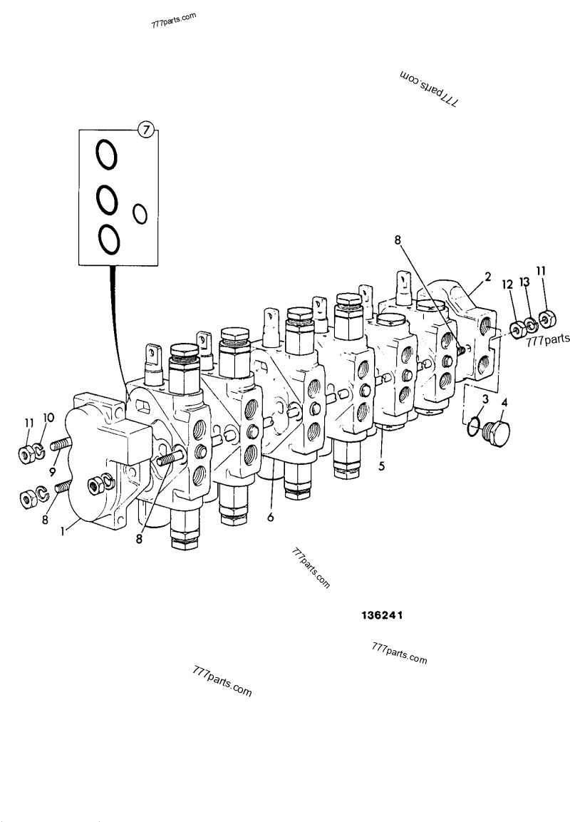 VALVE COMPONENTS - CONSTRUCTION JCB 508C (LOADALL 508C,506C & 506C-HL ...