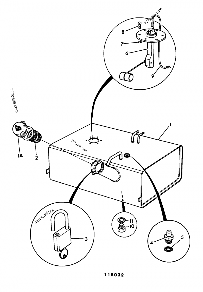 TANK, DIESEL FUEL - AGRICULTURAL JCB 530-110PLACEACE (LOADALL 500 ...