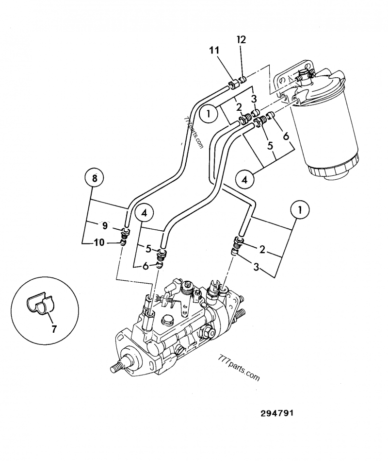FUEL PIPES, INJECTION PUMP, AS BUILD - JCB INDIA JCB 410ZX (ARTICULATED ...