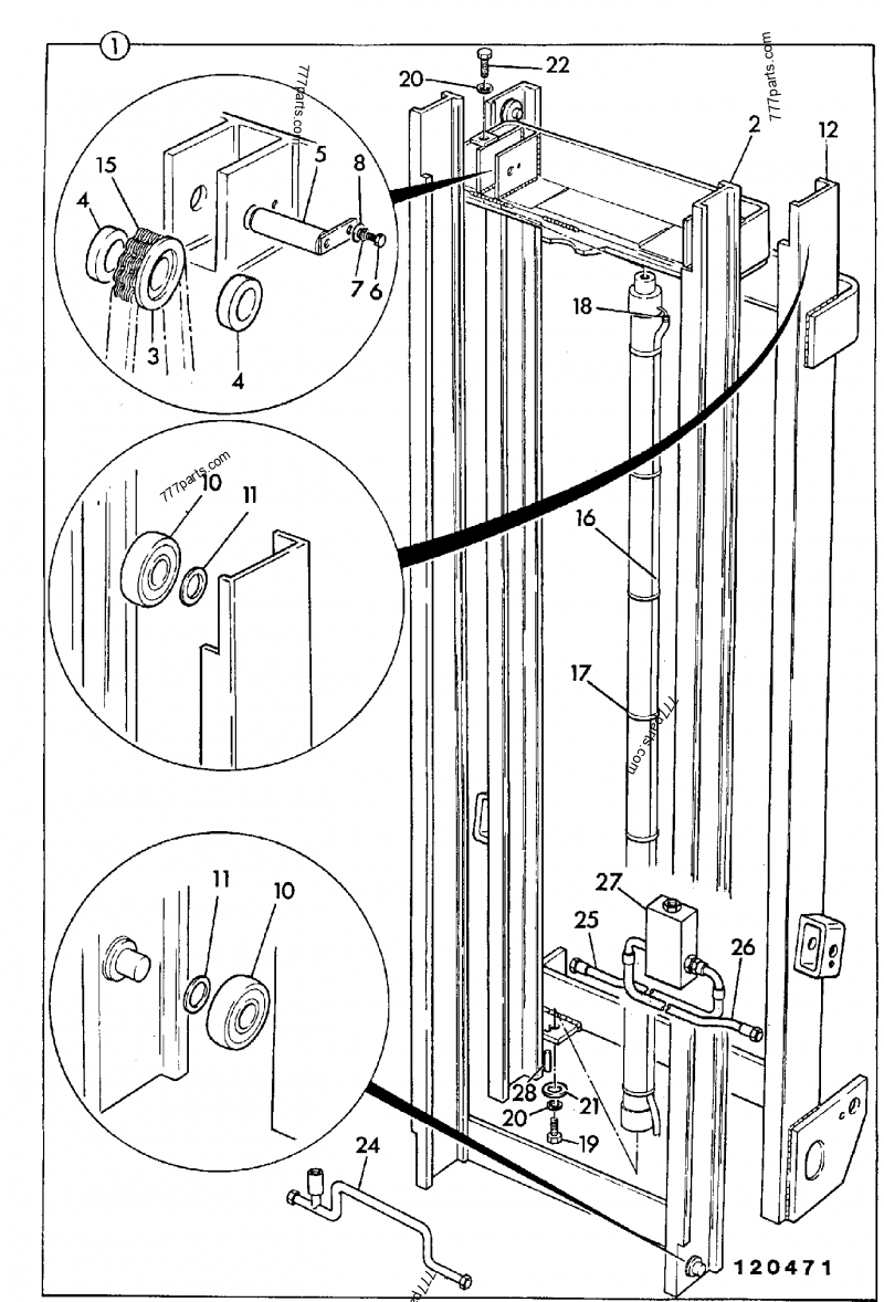 MAST, DUPLEX, 3.6M LONG, 2.6T - CONSTRUCTION JCB 930-2T2 (RTFL PARTS ...
