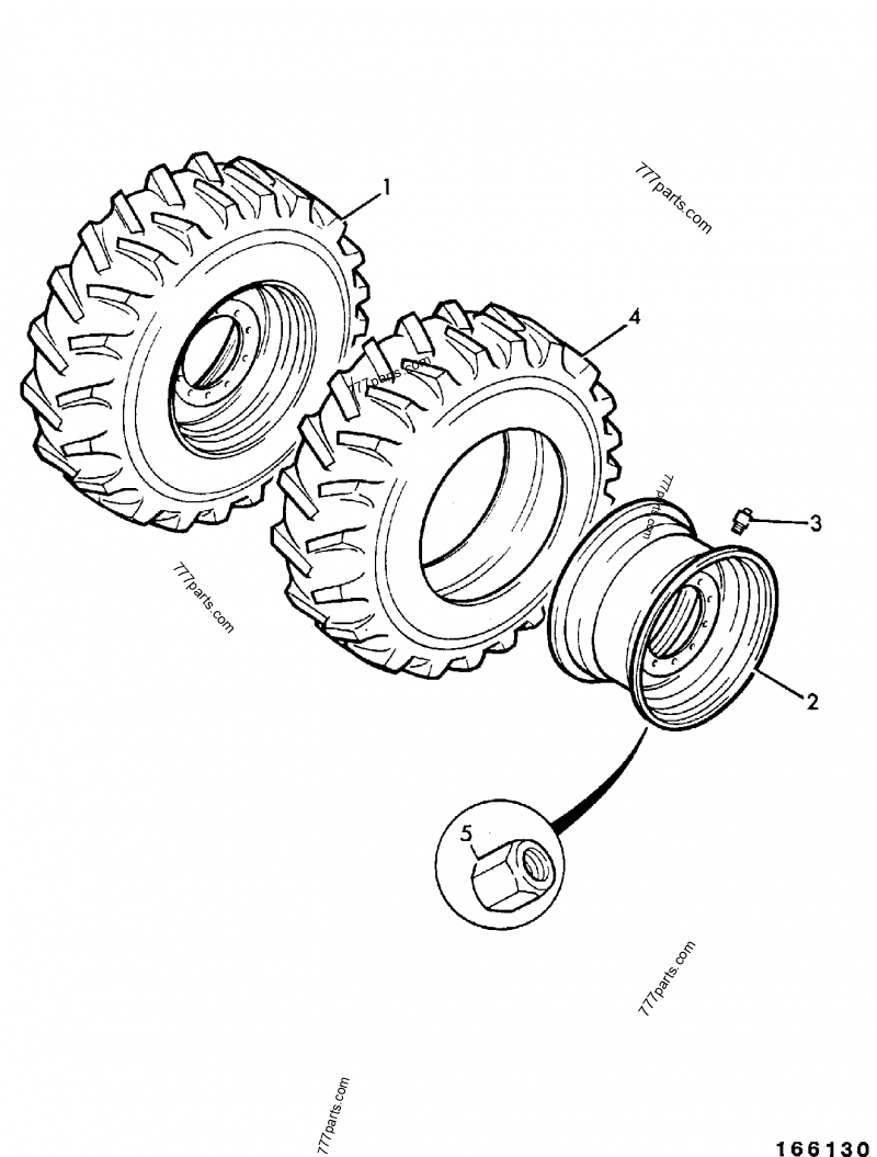 WHEELS & TYRES - CONSTRUCTION JCB 526-55 (LOADALL, 9802/7900, M277001 ...