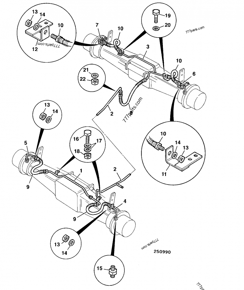 BRAKE SYSTEM, CHASSIS 4WS, 526S & 526 - CONSTRUCTION JCB 520 (LOADALL ...