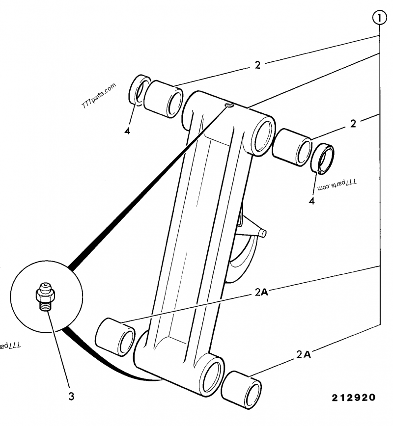 TIPPING LINK, WITH LIFTING HOOK - CONSTRUCTION JCB 214-4 (REGULAR ...