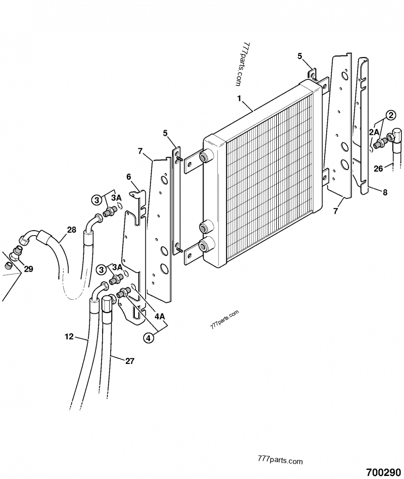 HOSE AND PIPEWORK, COOLER, HYDRAULIC, STANDARD HYDRAULICS ...