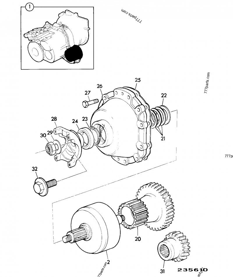 TRANSMISSION, ASSEMBLY, PS750 POWERSHIFT 460/81990 - CONSTRUCTION JCB ...