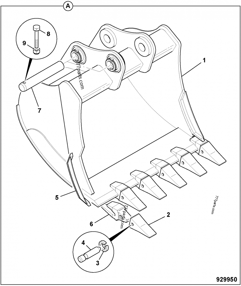 980/A2609, 60" BUCKET GENERAL, JS200/220 - CONSTRUCTION JCB BUCKETS ...