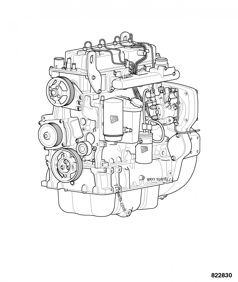 ENGINE, COMPLETE, 320/50016 - AGRICULTURAL JCB 320/40030 (JCB444 4 ...