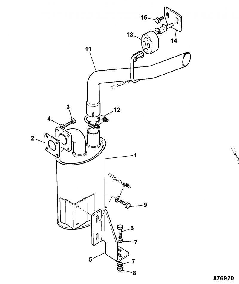 EXHAUST SYSTEM - CONSTRUCTION JCB ROBOT-160 (ROBOT PARTS CATALOGUE ...