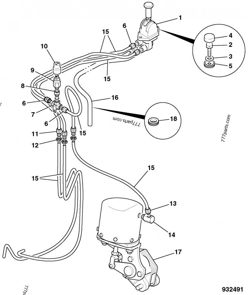 HANDBRAKE CIRCUIT - CONSTRUCTION JCB 7170-PT (HIGH SPEED TRACTOR OWNER ...