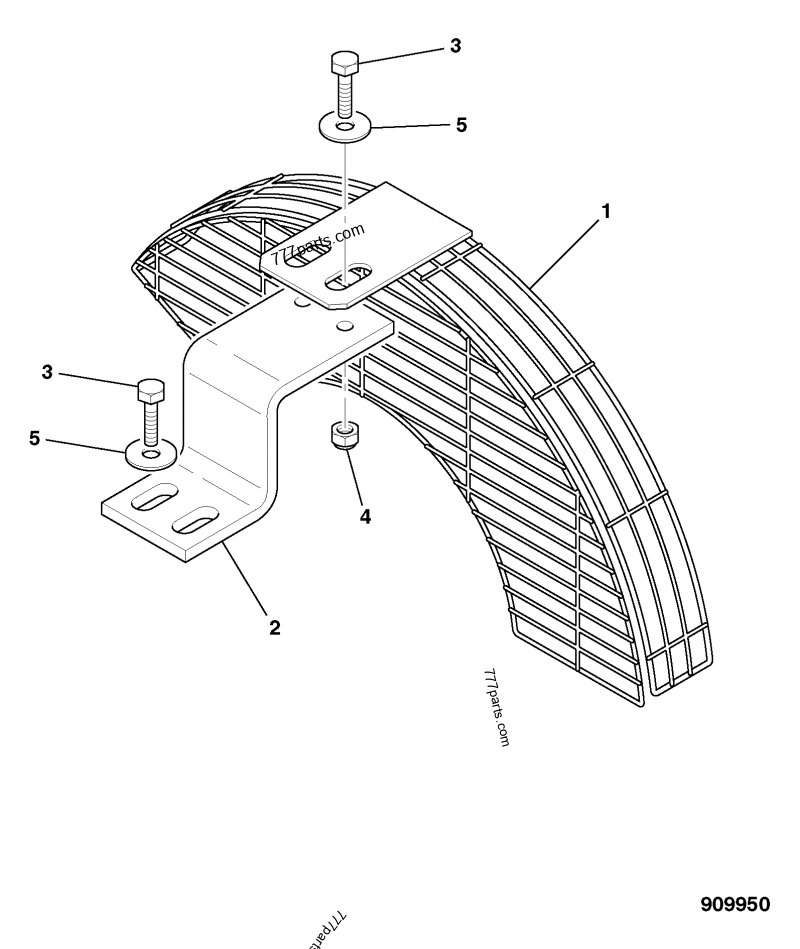 FAN GUARD, EU/HI-FLO, OPTION - AGRICULTURAL JCB ROBOT 180T (ROBOT PARTS ...