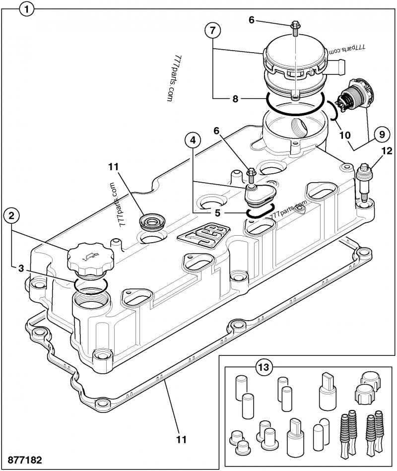 ROCKER COVER - CONSTRUCTION JCB 320/40110 (JCB DIESELMAX OWNER PARTS ...