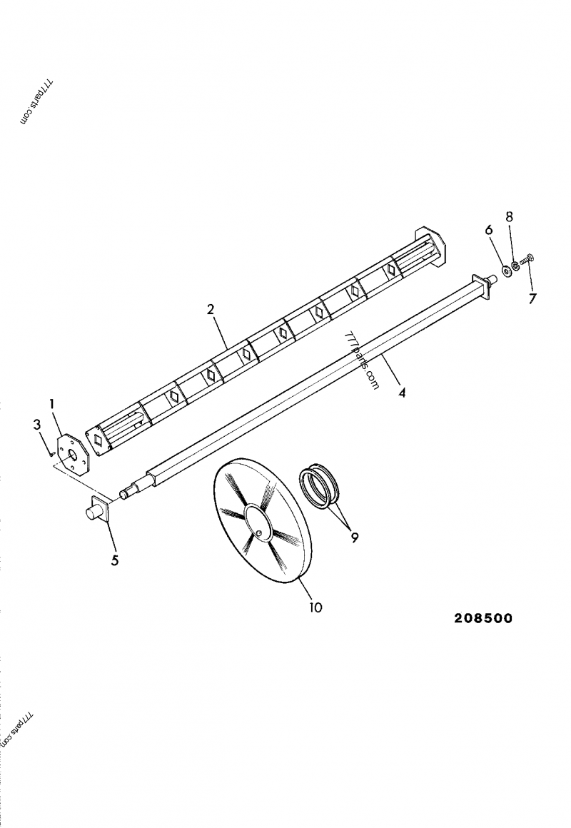 SWEEPER COLLECTOR, BRUSH CORE ASSEMBLY - CONSTRUCTION JCB 3CXSMT 20 ...