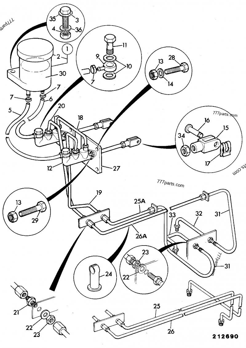 BRAKE, SYSTEM - CONSTRUCTION JCB 214-4 (REGULAR BACKHOE LOADER ...