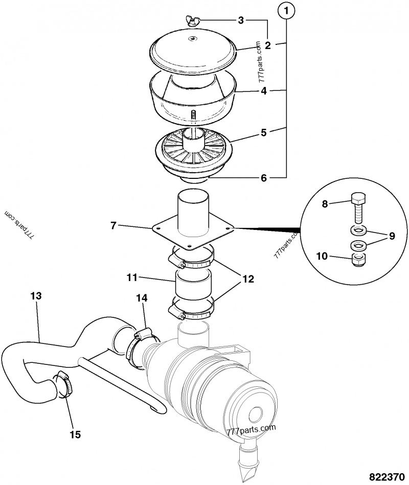 AIR INDUCTION SYSTEM, PRE-CLEANER FILTER, TIER 2 - AGRICULTURAL JCB ...