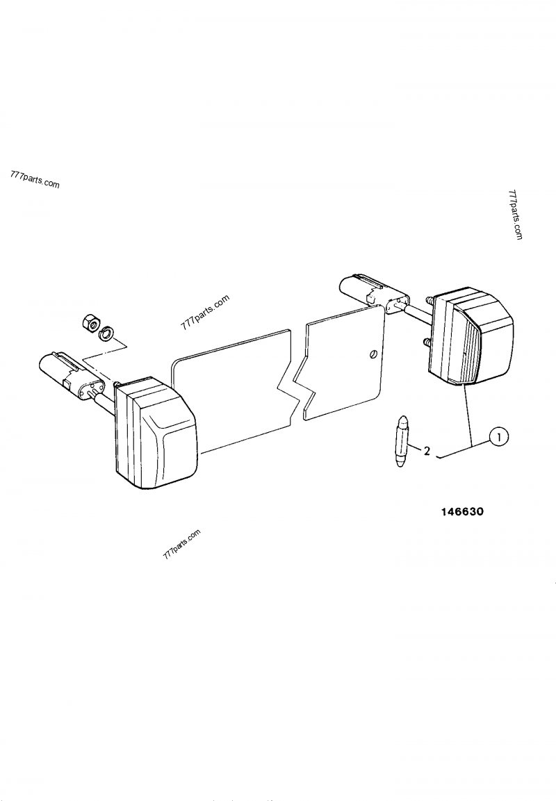LIGHT, NUMBER PLATE - JCB INDIA JCB ROBOT 170HF (JCB ROBOT LOADER, 9802 ...