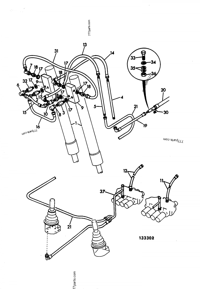 CIRCUIT, AUXILIARY, HOSE BURST PROTECT, BOOM, POWERSLIDE - CONSTRUCTION ...