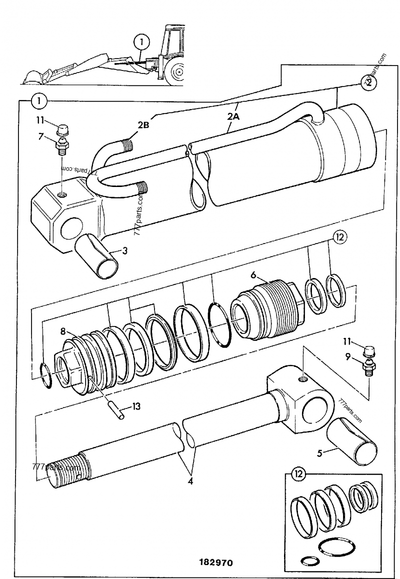 RAM, BOOM, STANDARD - CONSTRUCTION JCB 4CN (REGULAR BACKHOE LOADER ...
