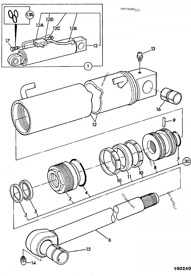 RAM,TILT, 526 & 526S - AGRICULTURAL JCB 526 (LOADALL 526,26S & 528S ...