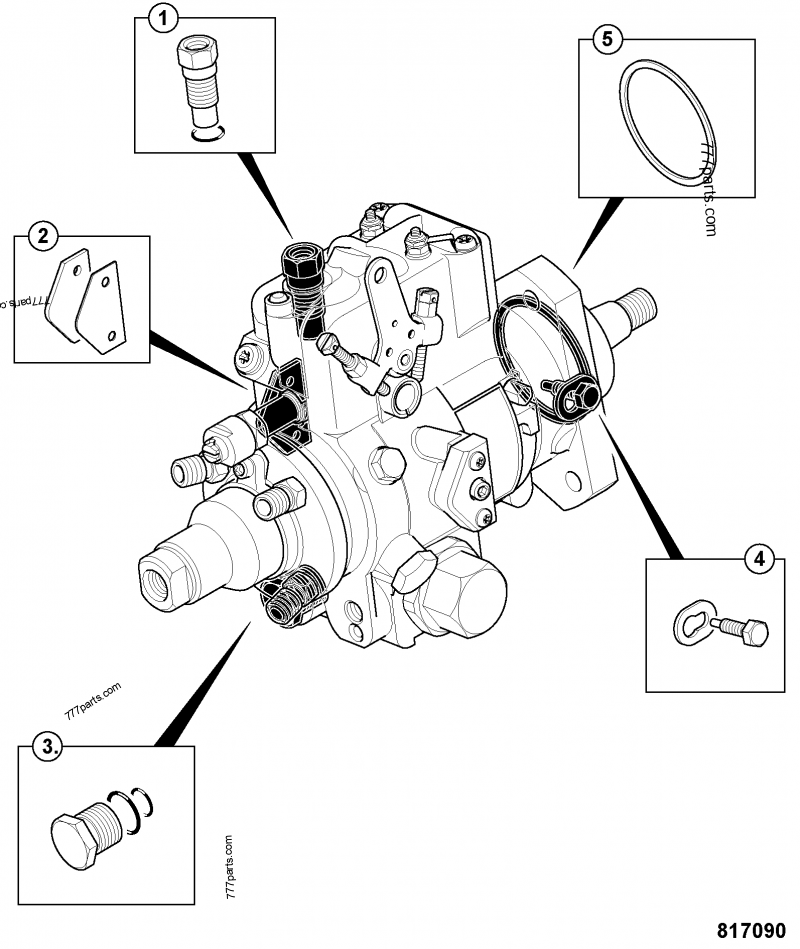INJECTION PUMP, SERVICE PARTS - JCB INDIA JCB 320/40010 (JCB444 4 ...