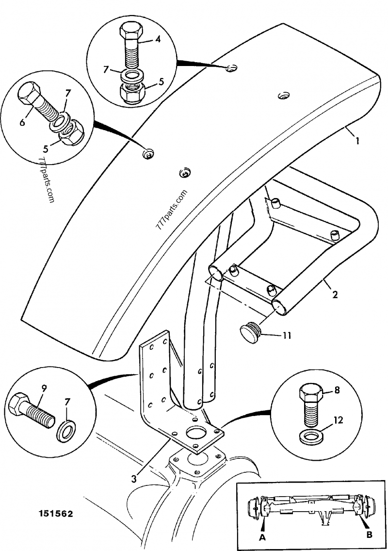MUDGUARDS, FRONT, YELLOW, AWS - CONSTRUCTION JCB 3CX SUPER P/S (REGULAR ...
