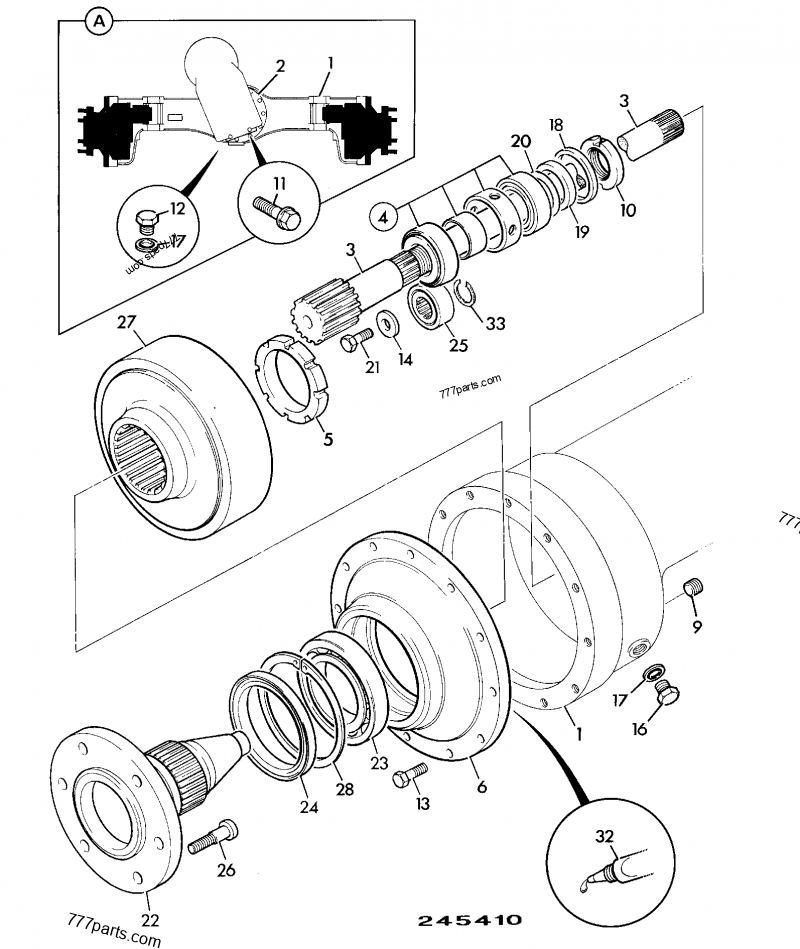 AXLE ASSEMBLY, REAR, L.SLIP DIFFERENTIAL 448/57410 448/58130 ...