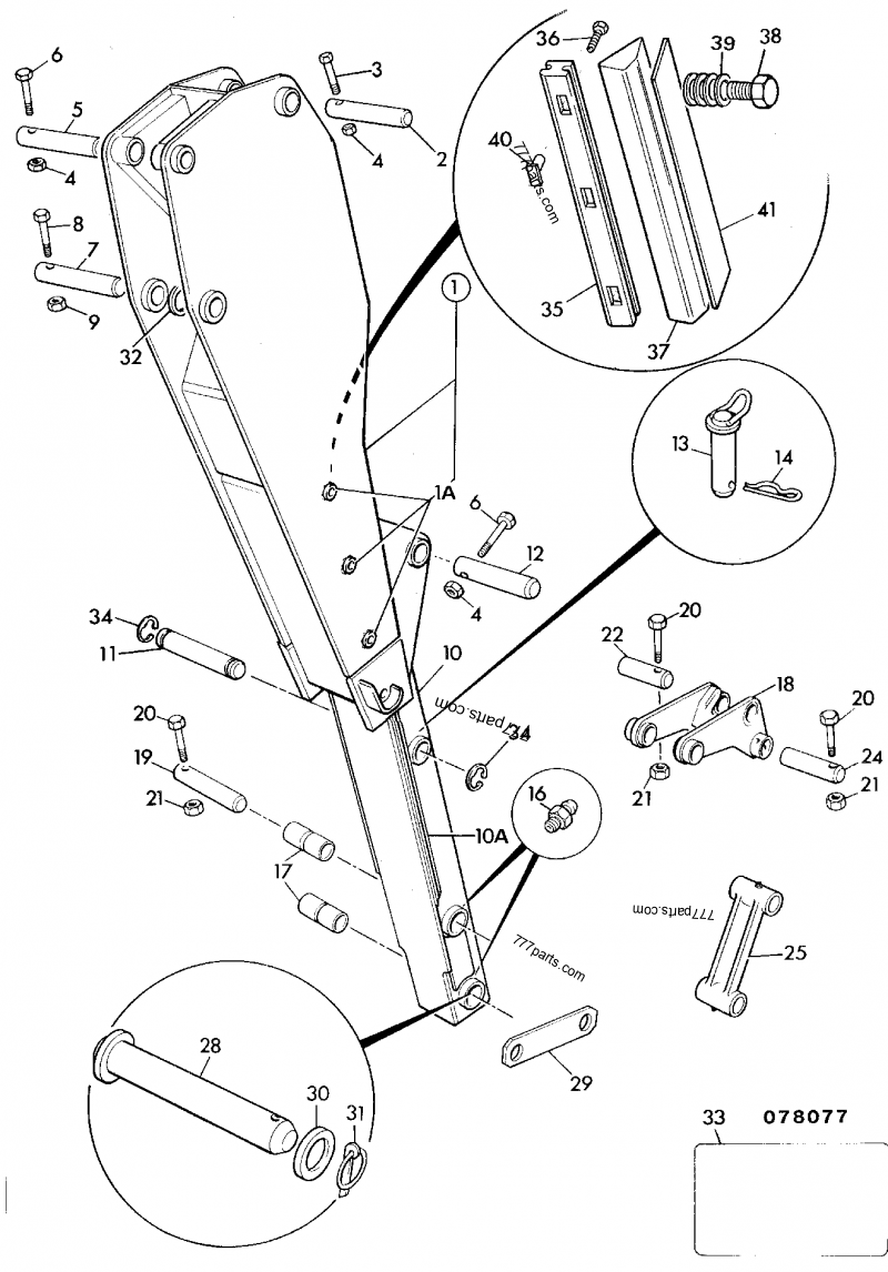 DIPPER (STICK), EXTRADIG - CONSTRUCTION JCB 4CN (REGULAR BACKHOE LOADER ...