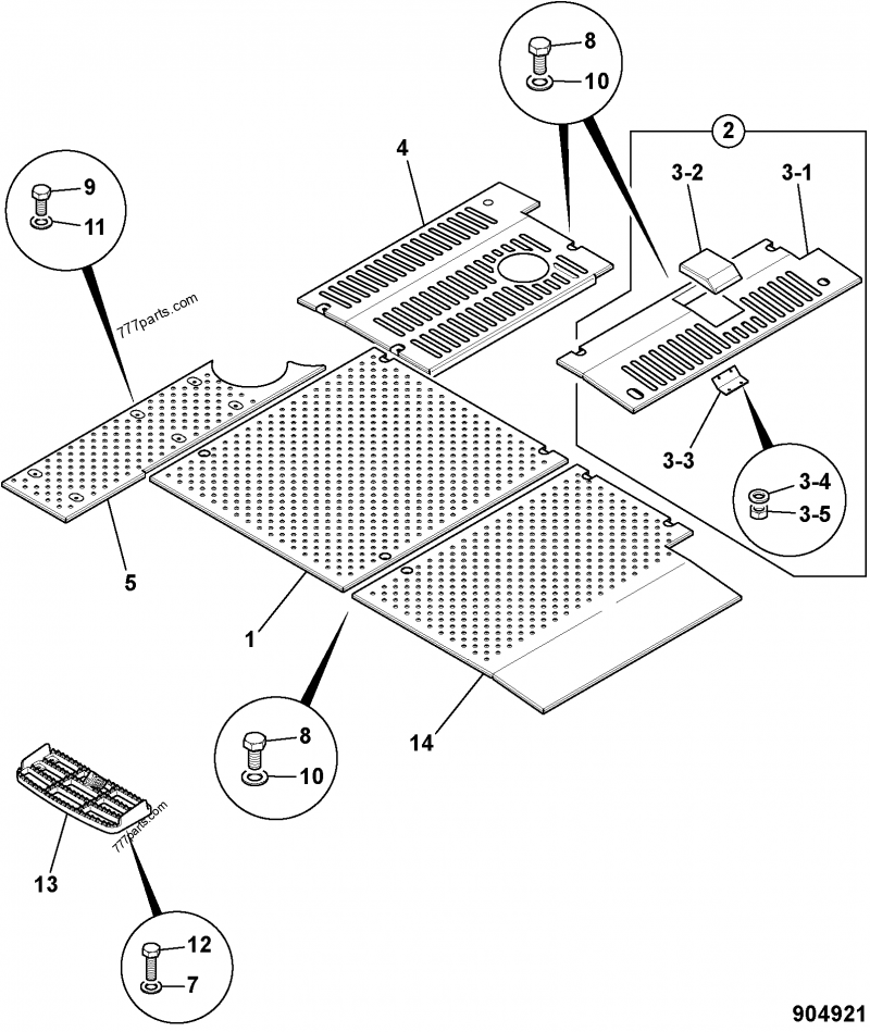COWLINGS, TOP COVERS - AGRICULTURAL JCB JS220XD (AUTO CRAWLER EXCAVATOR ...