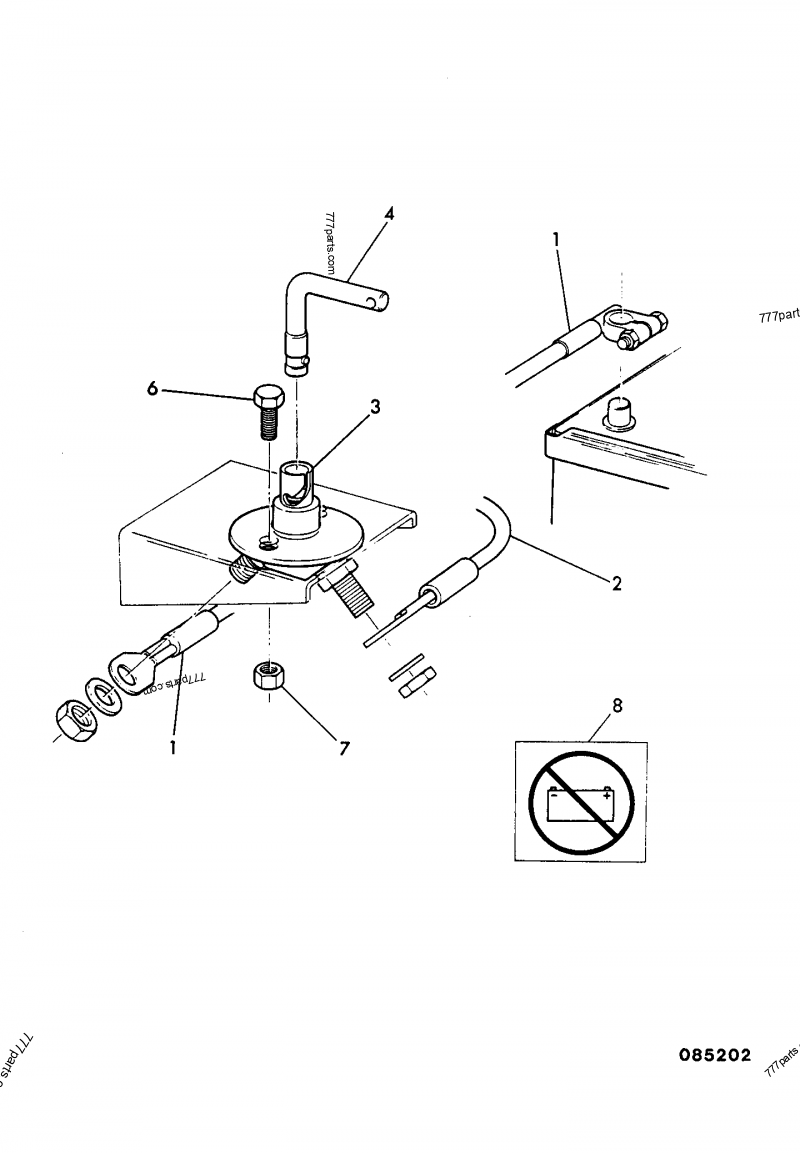 ISOLATOR, BATTERY - CONSTRUCTION JCB 812-Super (CRAWLER EXCAVATOR, 9802 ...