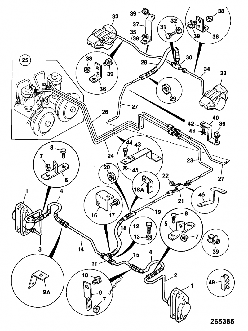 BRAKE, SYSTEM, 2WS - CONSTRUCTION JCB 2115 (FASTRAC, 9802/6670, 740001 ...