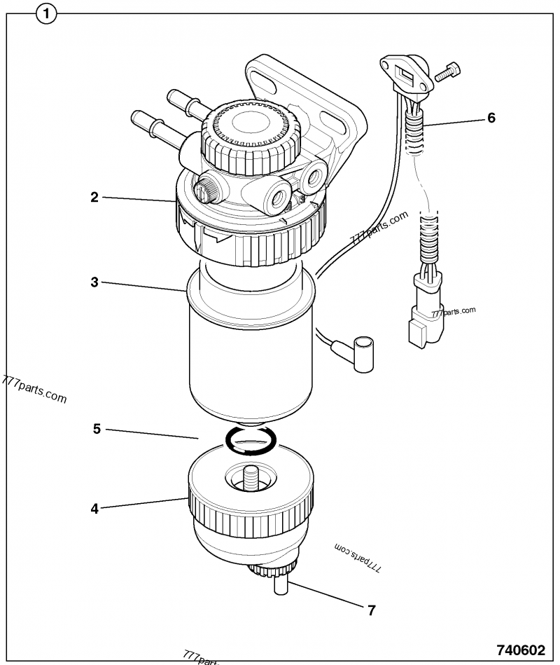 FILTER, FUEL SEDIMENT, STANDARD - CONSTRUCTION JCB 550-170 (LOADALL 540 ...