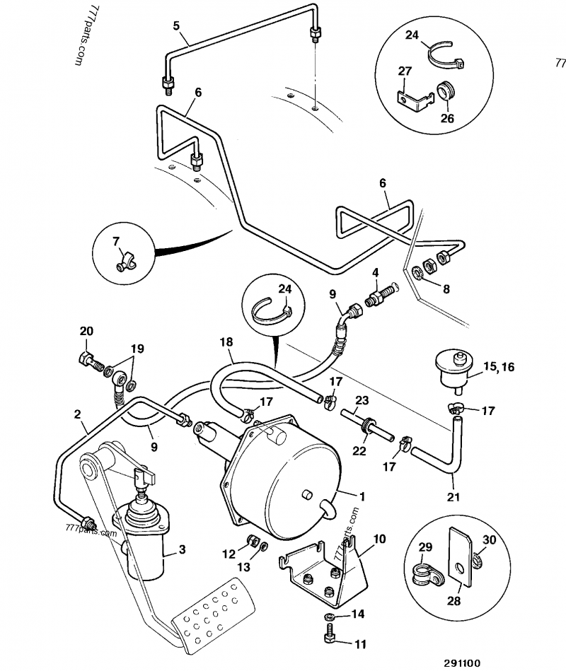 BRAKING SYSTEM, VISTA - AGRICULTURAL JCB 540S XL (LOADALL 530/ 540spr ...
