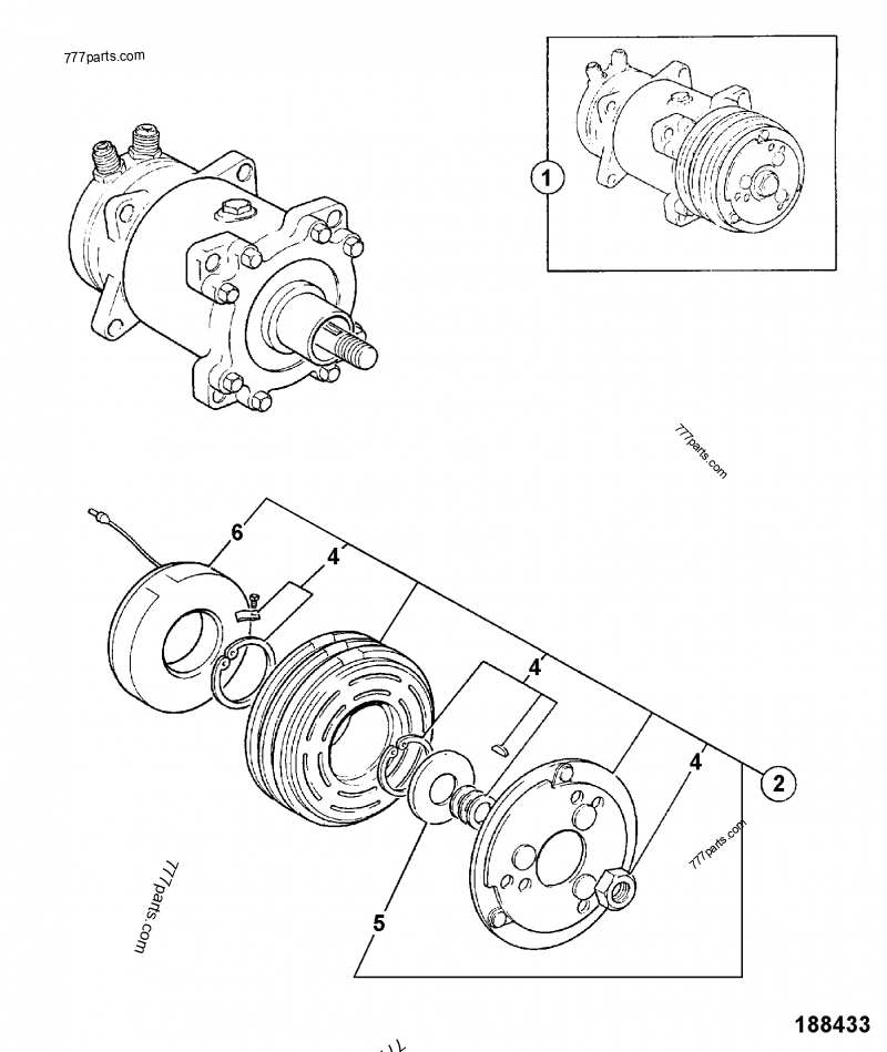COMPRESSOR 24VOLT, AIR CONDITIONING, SD7H15#8163 GREEN LABEL - JCB ...