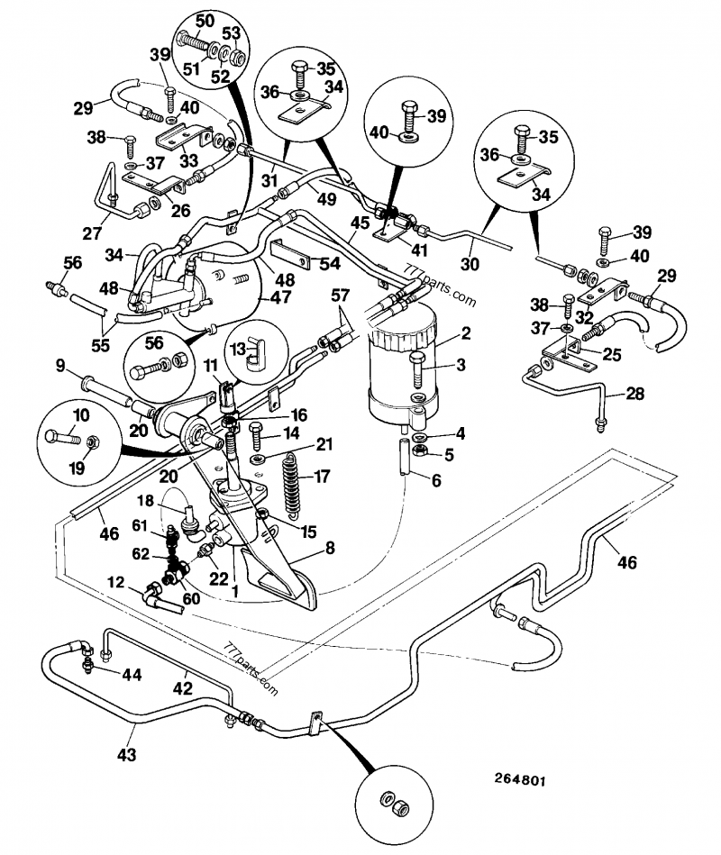 BRAKE SYSTEM, INSTALLATION - CONSTRUCTION JCB 540-170 (LOADALL (SERIES ...